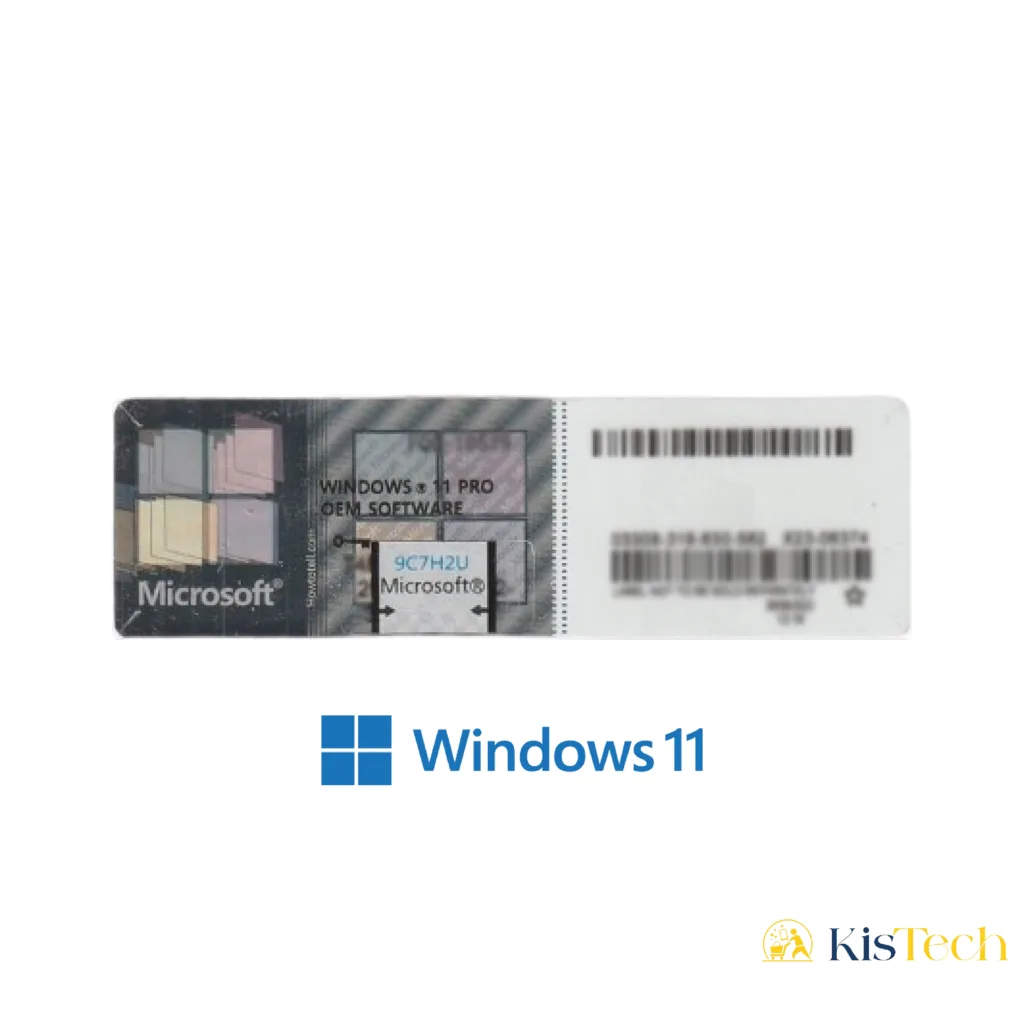 Licence Windows 11 Pro sticker - KisTech